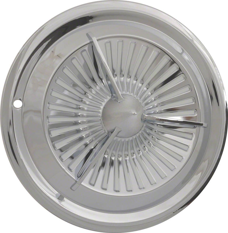Ecklers Wheel Covers, Polara Tri-Bar, Chrome, 15, 4 Pc Set (55-79 Ford ...