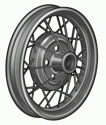 Ecklers 1928-1929 Ford Model A Wire Wheel, 21 inch, Reproduction ...