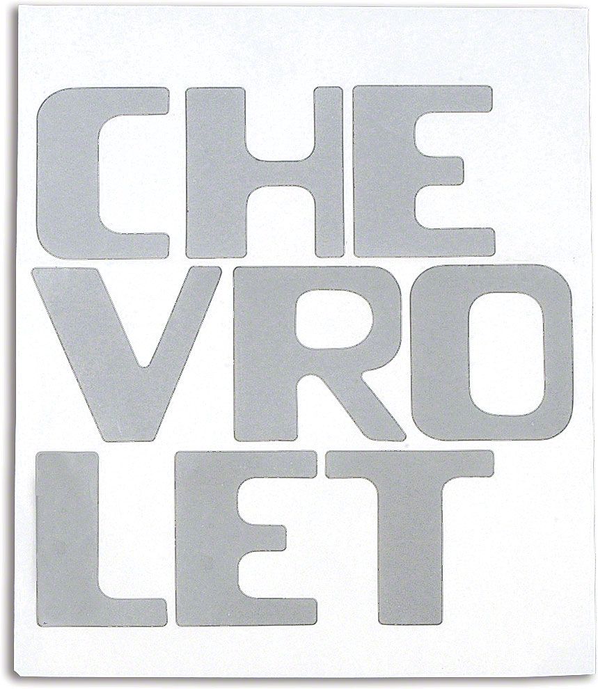 Ecklers Tailgate Letters; Chrome (54-66 C10, C20, Chevrolet/GMC Truck ...