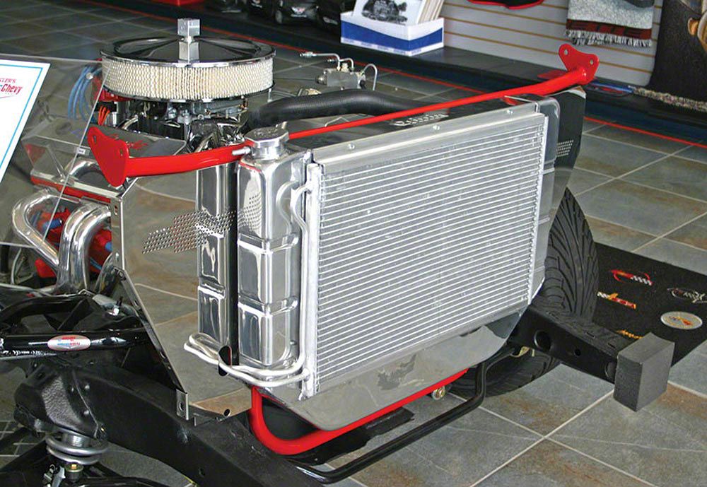 Ecklers ComboUnit CrossFlow Radiator; 2-Row (55-57 150, 210, Bel Air ...