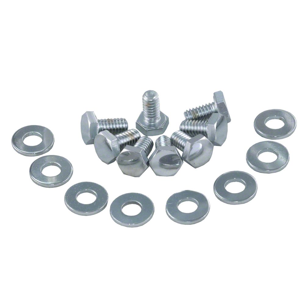 Ecklers Valve Cover Chrome Bolts,Small Blk,Steel Covers,55-79