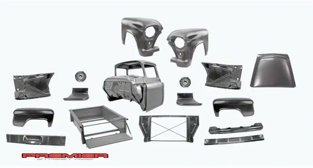 Ecklers Body Kit,Complete Sheet Metal,Big Rear Window 55-56