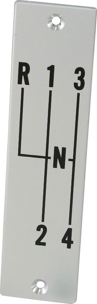 Ecklers 1956-1962 Corvette Shifter Indicator Plate 4-Speed Transmission ...