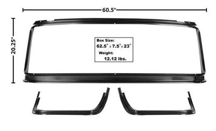 Ecklers Pickup Truck Cab Inner Brace Kit - For Large Rear Window (1956 ...