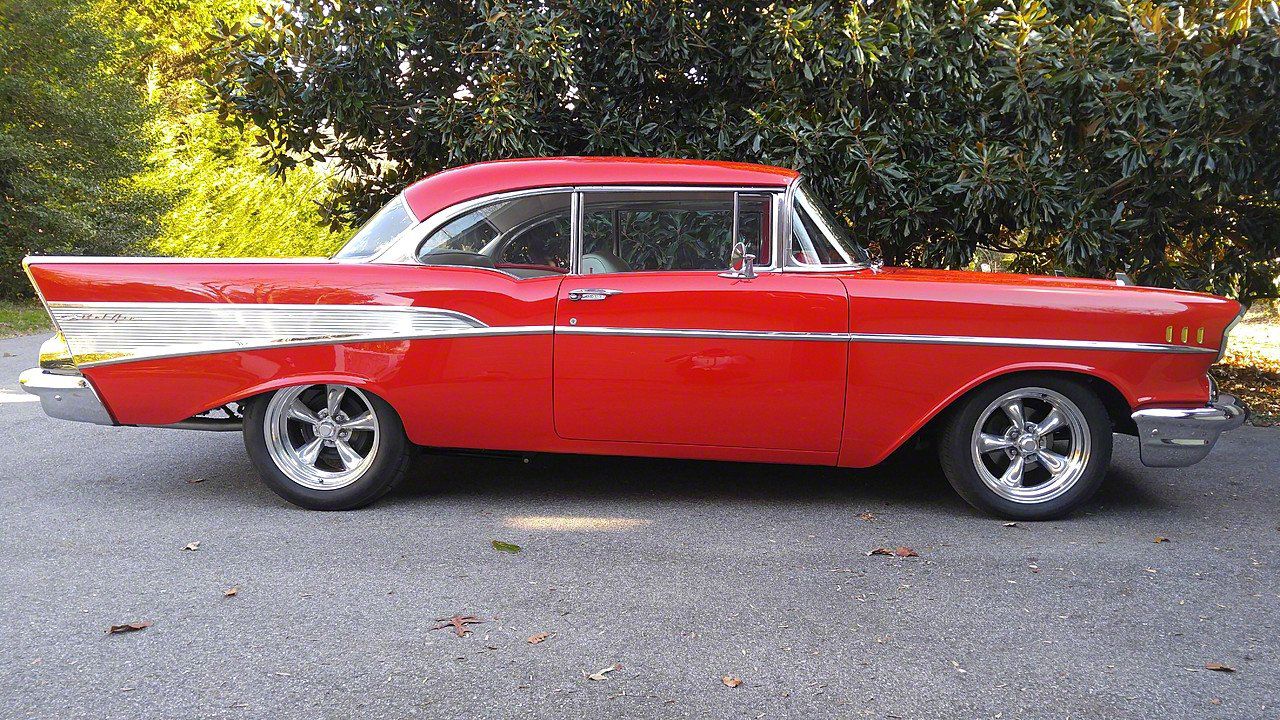 Ecklers Side Panel Insert; Aluminum (1957 Bel Air 2-Door)