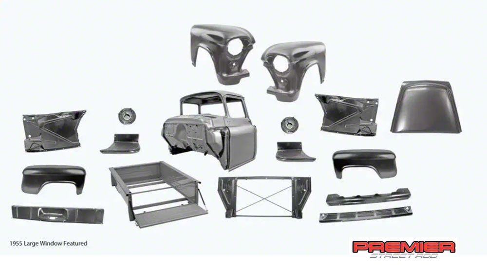 Ecklers Body Kit, Complete Sheet Metal, Big Back Window-57