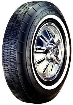 Ecklers Tire, 6.70/15 w/1 Whitewall, SuperCushion, Goodyr, 62-64 Ecklers Tire, 6.70/15 w/1 Whitewall, SuperCushion, Goodyr, 62-64