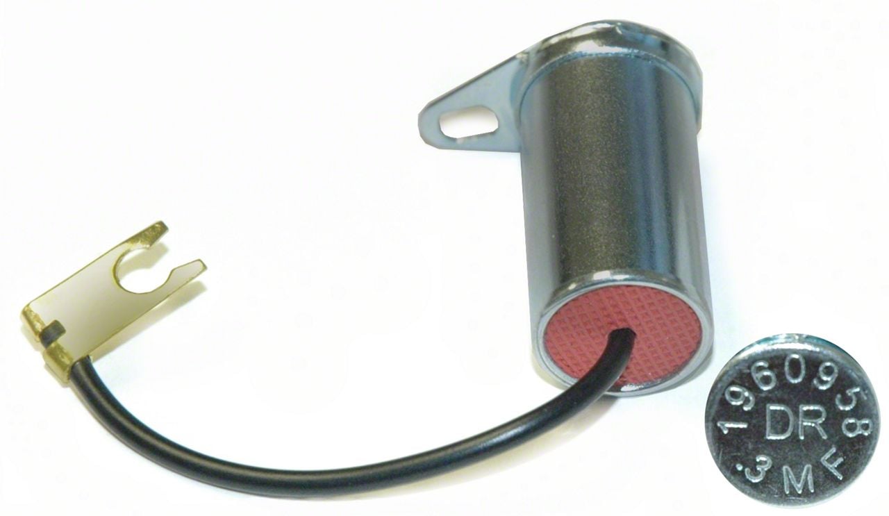 Ecklers Ignition Coil Capacitor, w/Bracket, Small Block (63-65 Corvette C2)