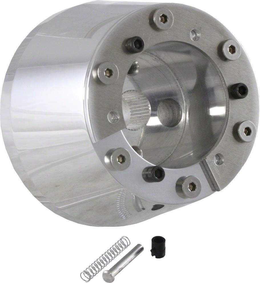 Ecklers Steering Column Adapter, Polished Aluminum,ididit, 63-68