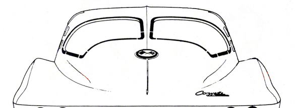 Ecklers Rear Window Molding, RH, Upper/Front (1963 Corvette C2)