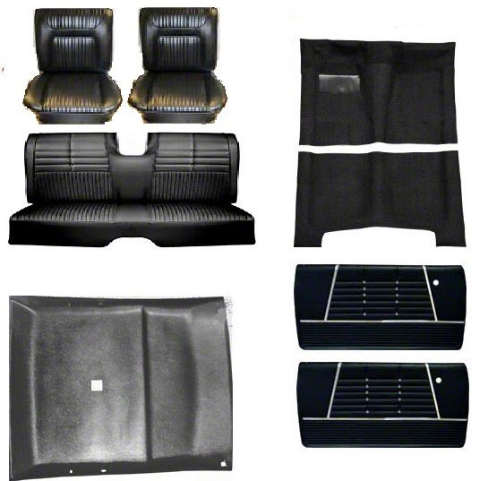 Ecklers SS Black Interior Kit std (1964 Impala)