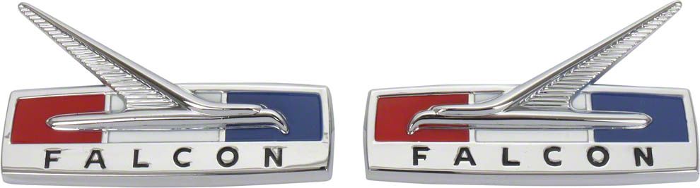 Ecklers Fender Emblems, Pair (64-65 Falcon)