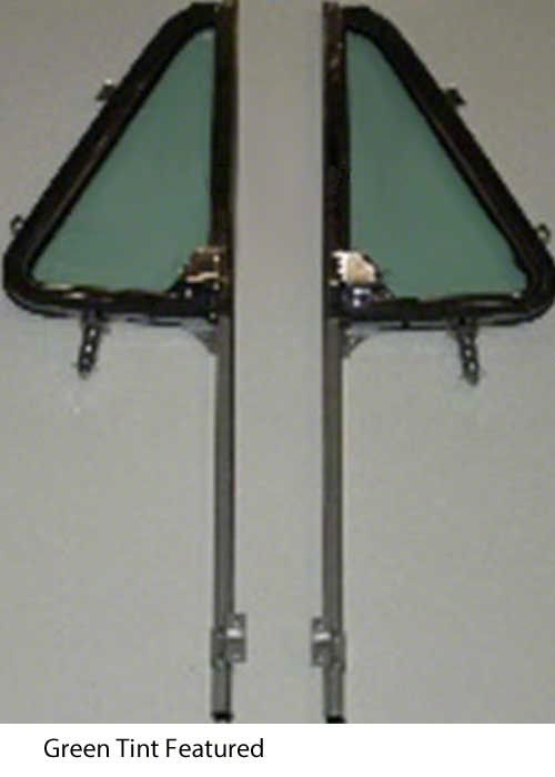 Ecklers Vent Window Assemblies W/Post Grey (64-66 C10 Pickup; 64-66 C20 ...