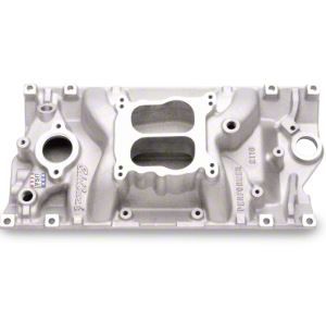 Ecklers 1964 1972 Chevelle Edelbrock Performer Intake Manifold Small Block Cast Finish Vortec