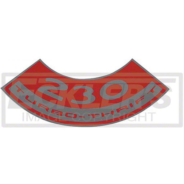 Ecklers 1964 El Camino Air Cleaner Decal Inline 6, 230 Turbo-Thrift