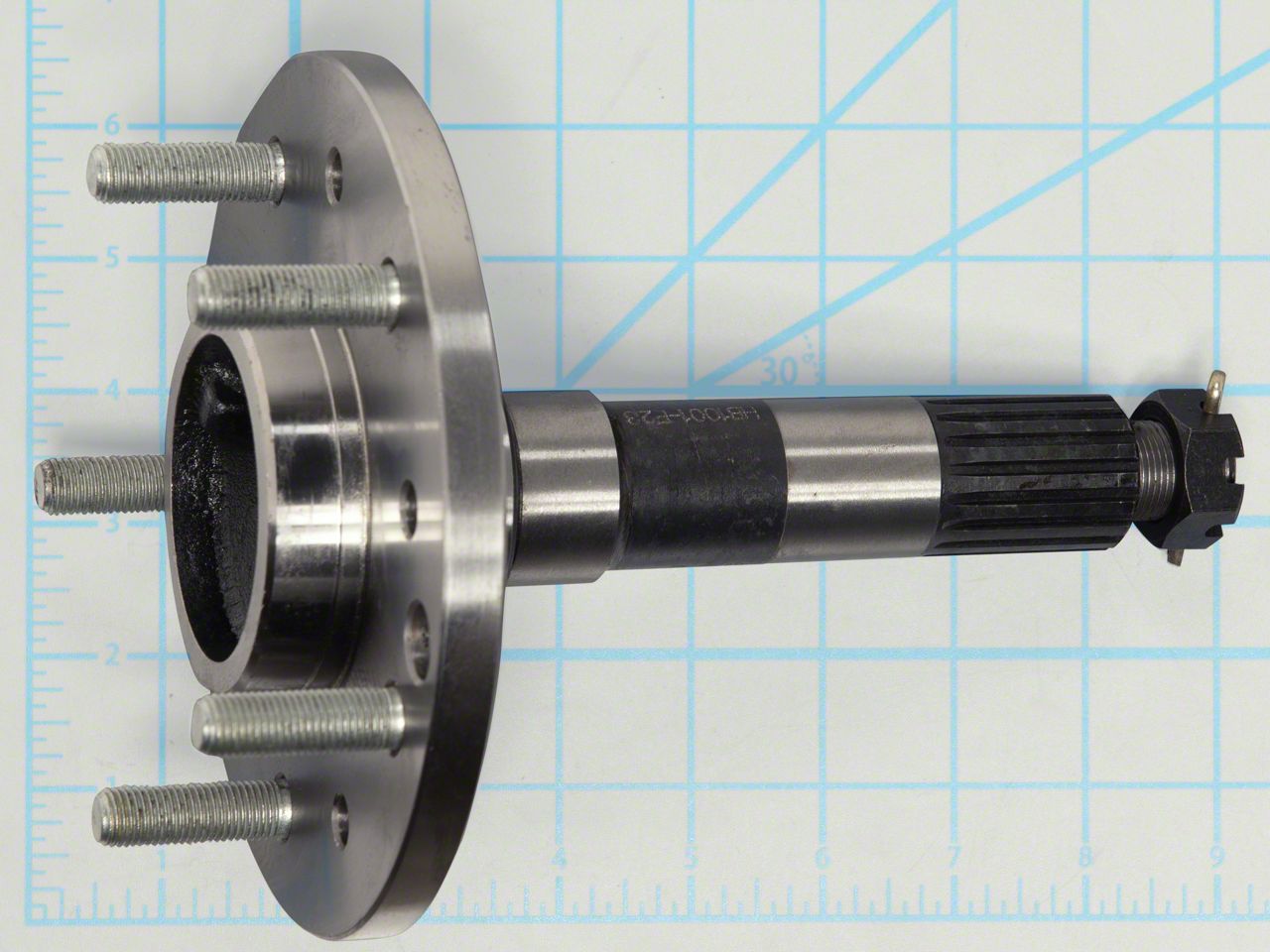 Ecklers Wheel Spindle, With Disc Brakes, Rear, 1965-1982