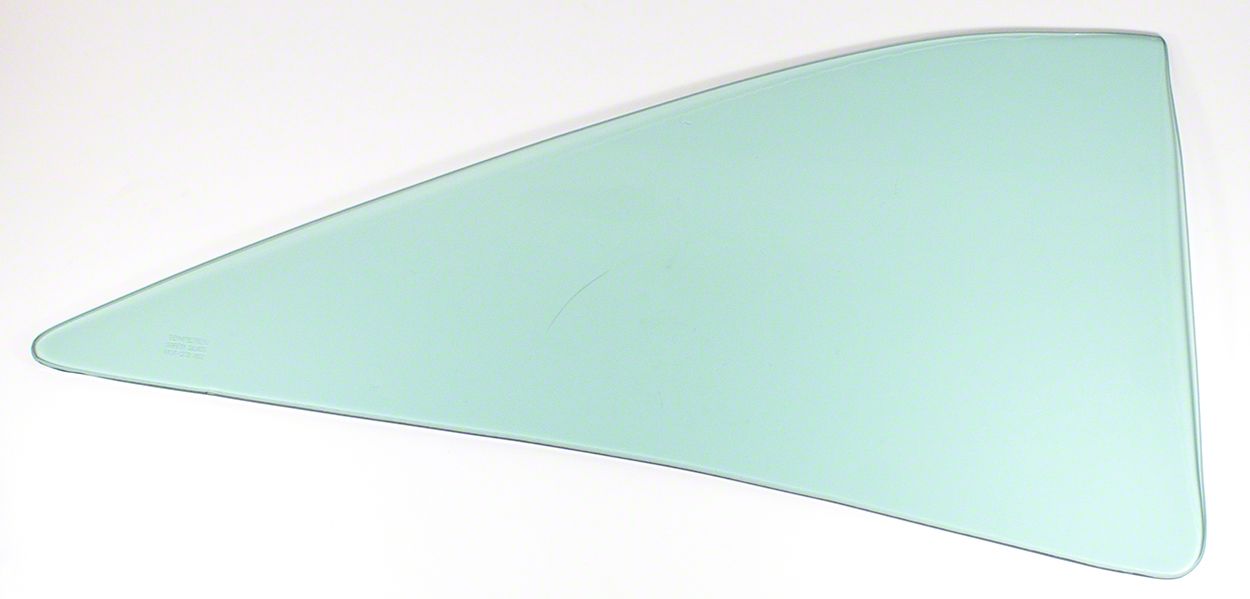 Ecklers 1966-67 Fairlane Fastback Quarter Glass - Green Tint - RH