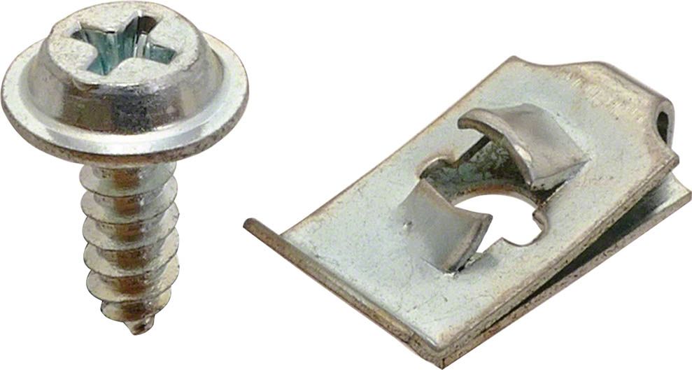 Ecklers Grille Moulding Center Clip Hardware Set (1966 Ford Thunderbird)