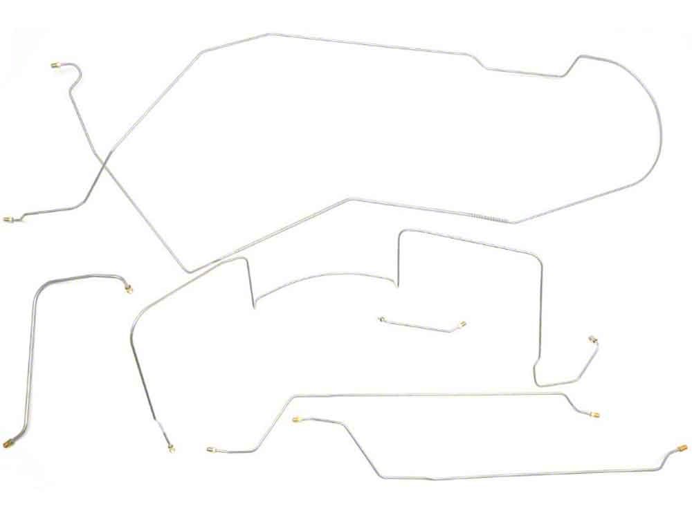Ecklers Hardtop V8 Power Drum Brake Line Set 6pc OE Steel (1966 GTO ...