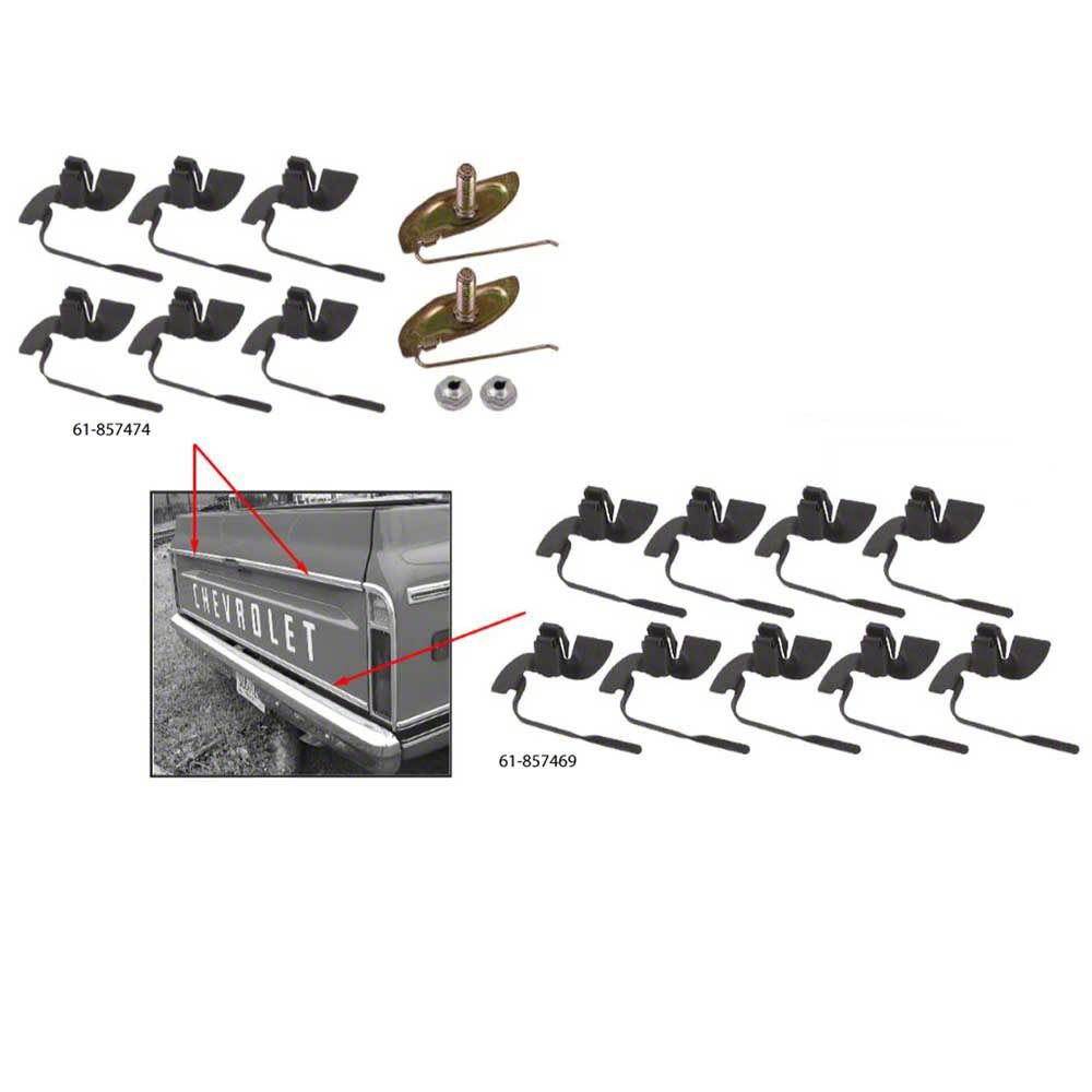 Ecklers Upper Tailgate Molding Clip Kt, FS, 67-72