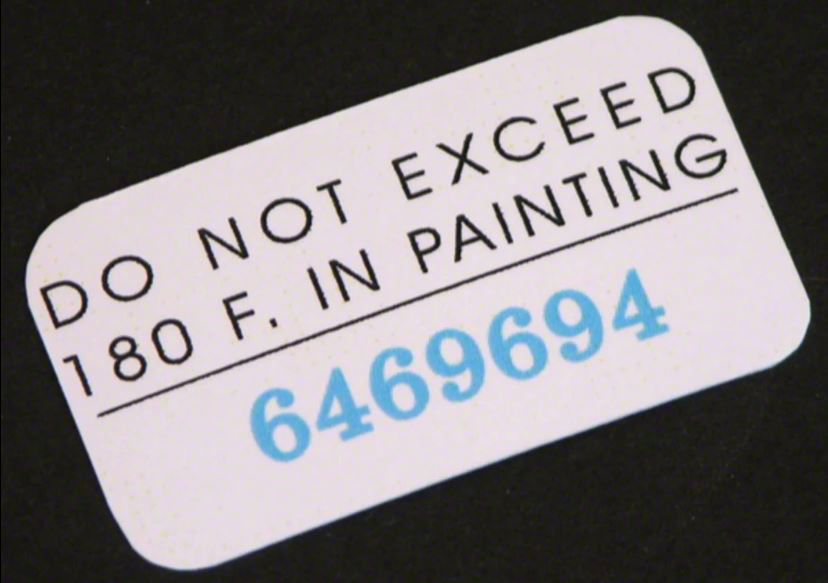 Ecklers 1967-1972 Firebird Hood Tach Decal 1pc