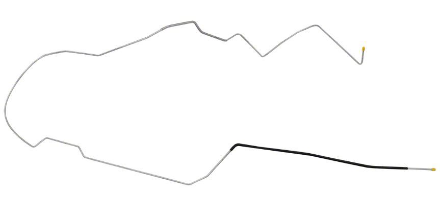 Ecklers Hardtop LH Routing 1/4 Fuel Return Line 1pc, Stainless Steel ...