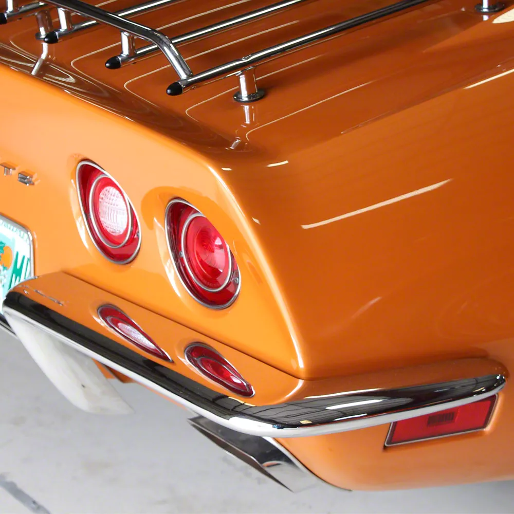 Ecklers Rear Bumper; Passenger Side (68-73 Corvette C3)