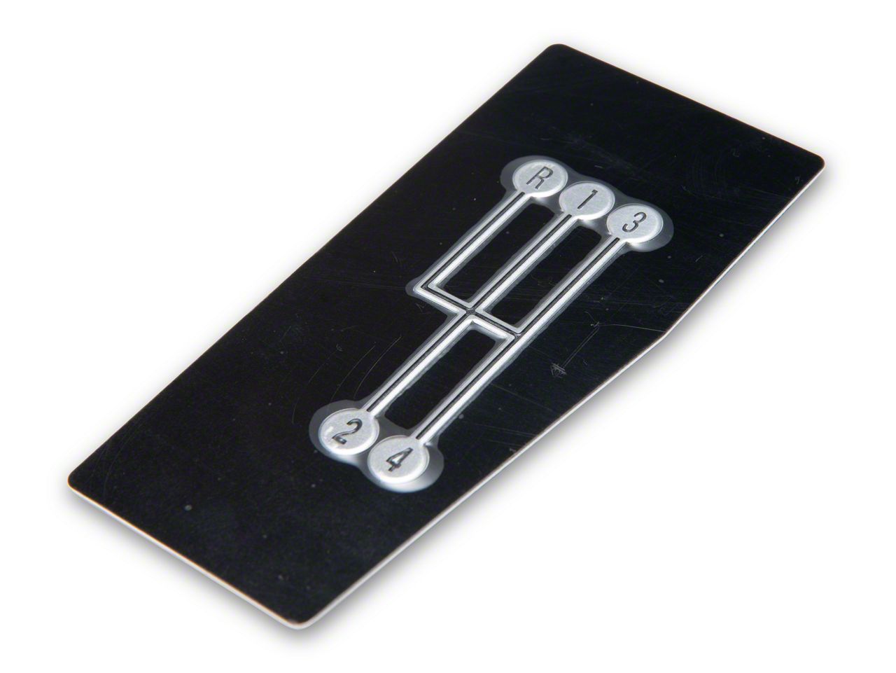 Ecklers Shifter Indicator Plate 4-Speed Transmission (68-76 Corvette C3)