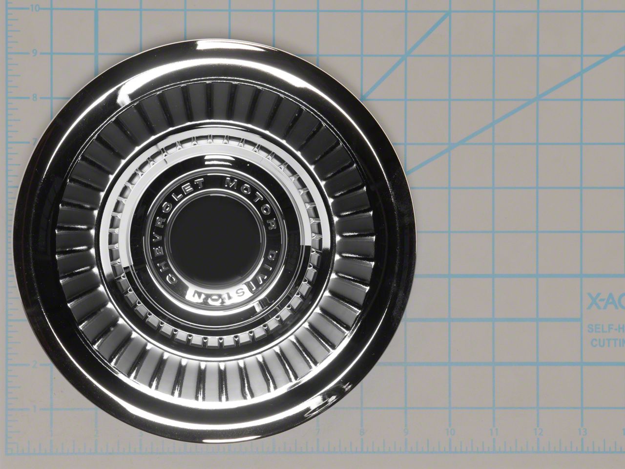 Ecklers Rally Wheel Hubcap; Stainless Steel (68-82 Corvette C3)