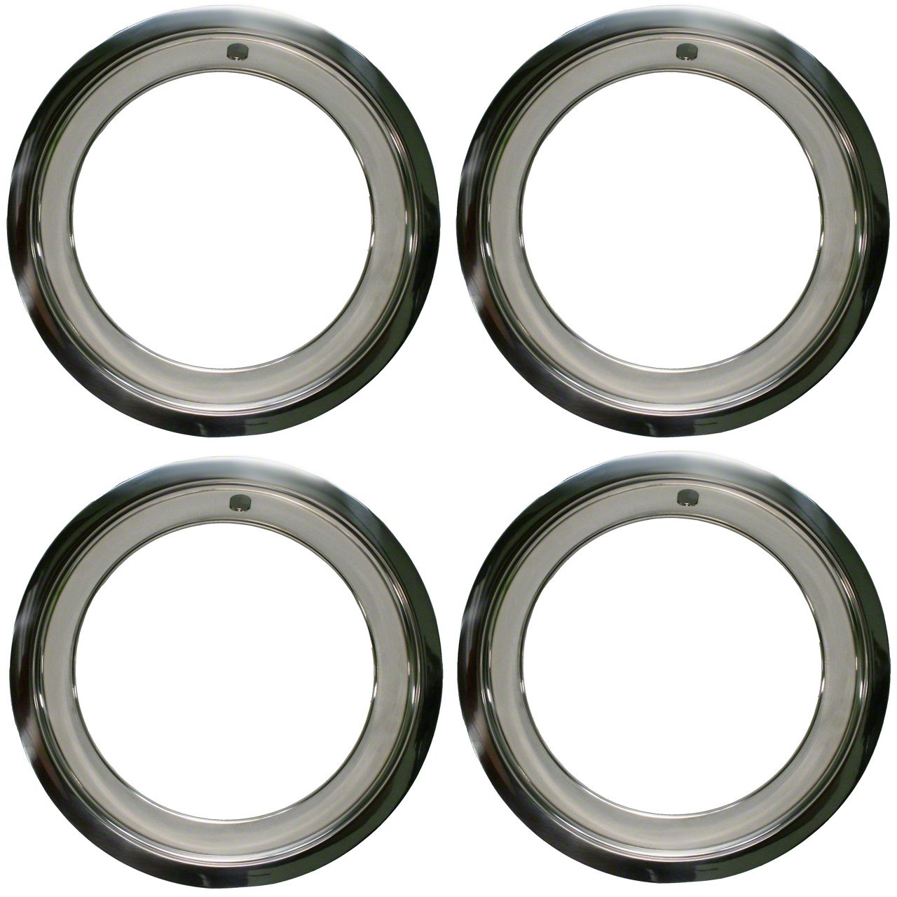 Ecklers Rally Wheel Trim Rings with Clips (68-82 Corvette C3)