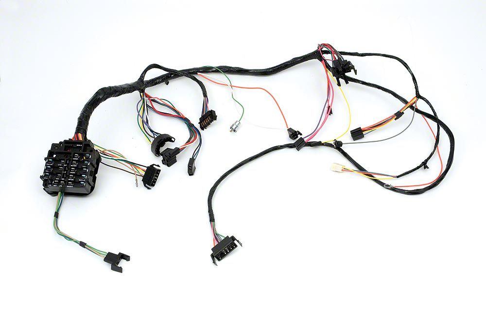 Ecklers Dash Wiring Harness,w/A/T Console Shift,Warning Lights,1968