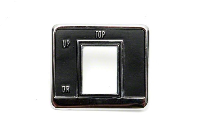 Ecklers Convertible Power Top Switch Bezel (1969 Camaro)
