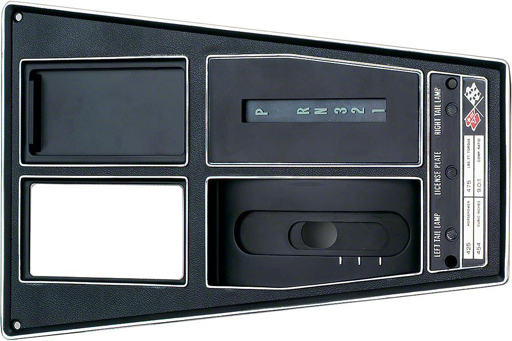 Ecklers Shifter Console Trim Plate, Auto Trans & AC (70-71 Corvette C3)