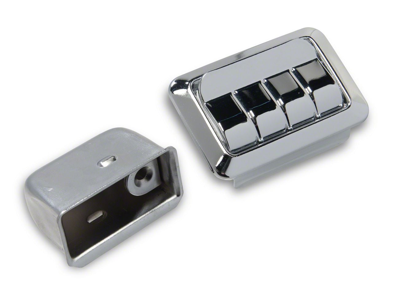 Ecklers Ashtray Assembly, w/Ribbed Lid, Armrest, Rear (70-72 Chevelle)