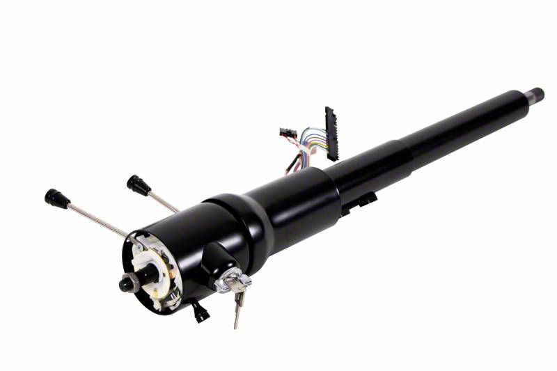 Ecklers Tilt Floor Shift Steering Column with Keyed Ignition Black 70 75 Camaro