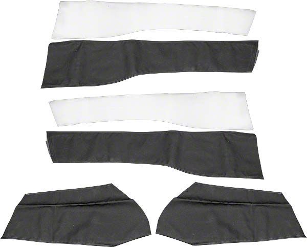 Ecklers 1971-1973 Mustang Convertible Top Pads, Black