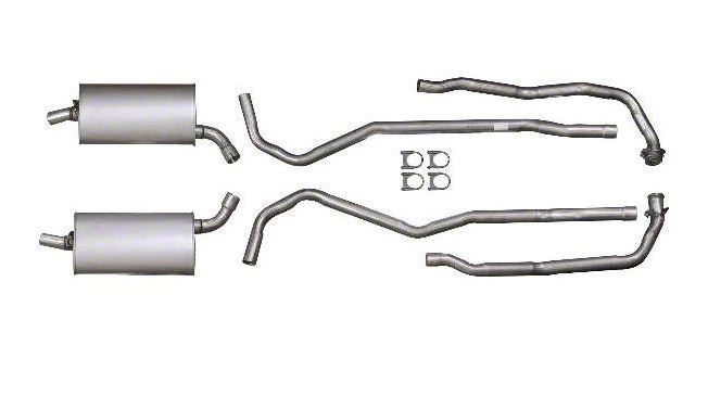 Ecklers Exh System, Sm Blk L82, Alum 2-2-1/2 Man Trans,1973