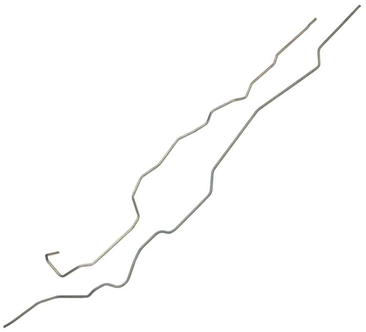 Ecklers F100-250 SB 4X4 S/S Fuel Lines,RrTank-2PC,76-79