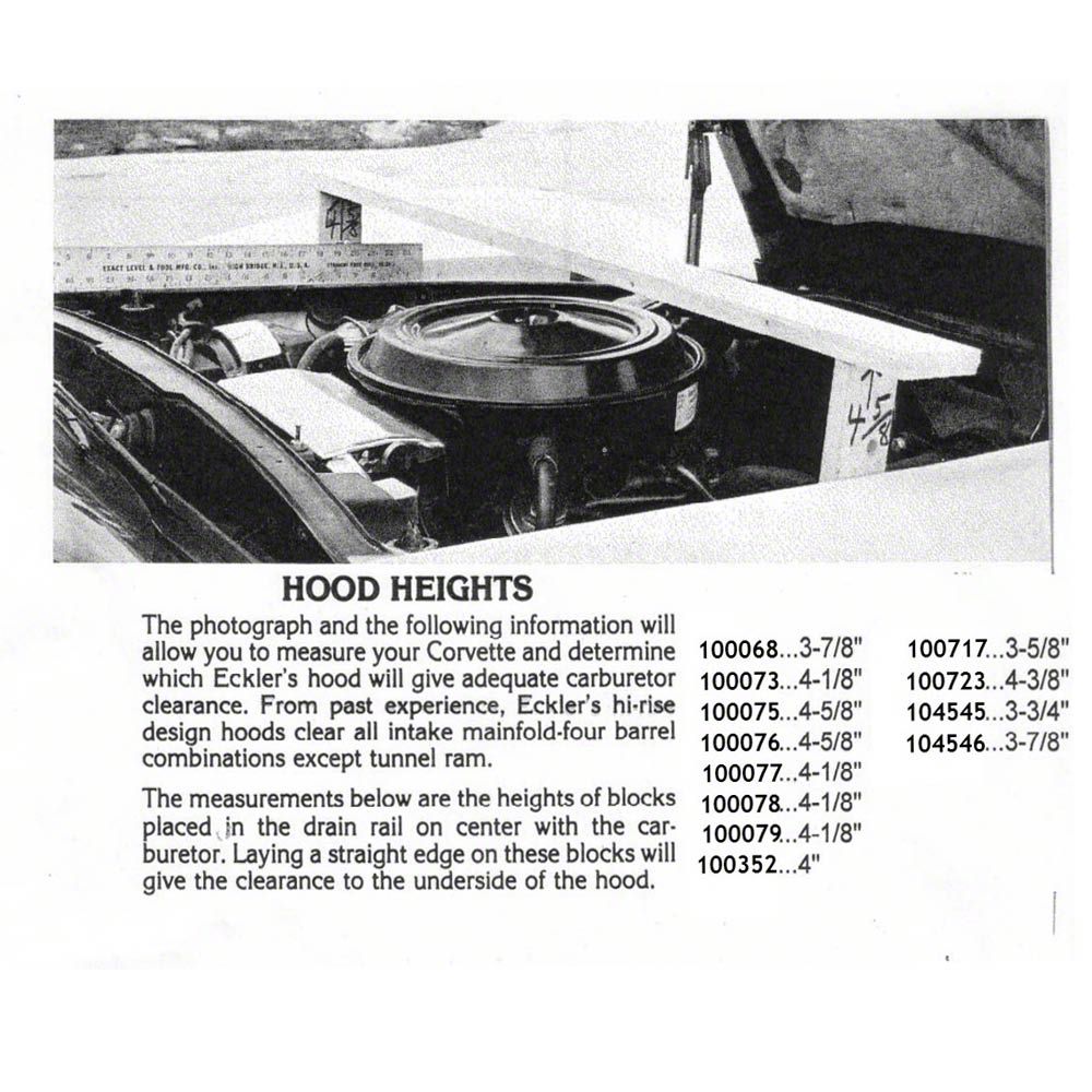 OPR Ecklers 1977-1981 Corvette Hood LT Hi-Rise With Ducts EK-25-100723-1