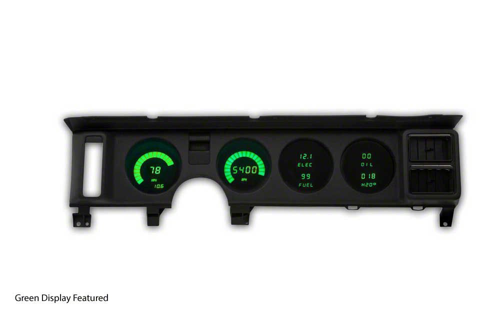 Ecklers White, LED Digital Replacement Gauge Cluster (82-90 Firebird)