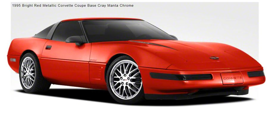 Ecklers Corvette Cray Manta 17x9 Chrome Wheel, 84-13