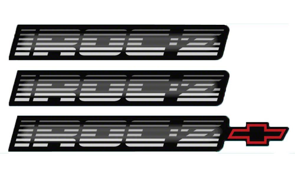 Ecklers IROC-Z-Bowtie Rocker/Rear Bumper Domed Decal Emblem Kit