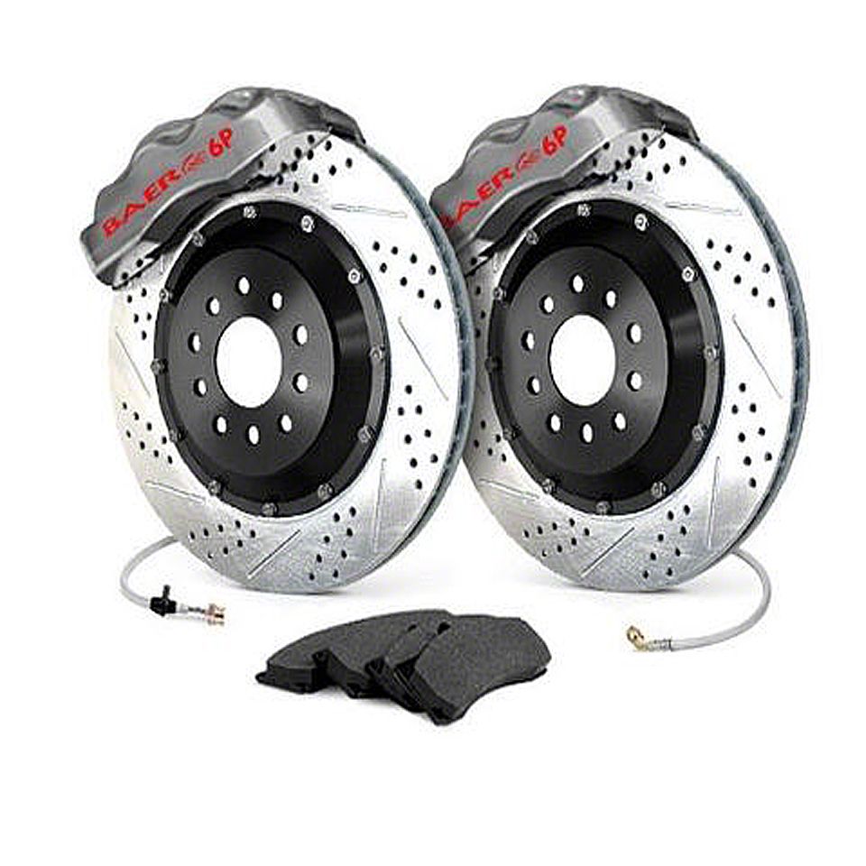 Baer Ecklers Pro+ Front Big Brake Kit with 14-Inch Rotors; Silver ...