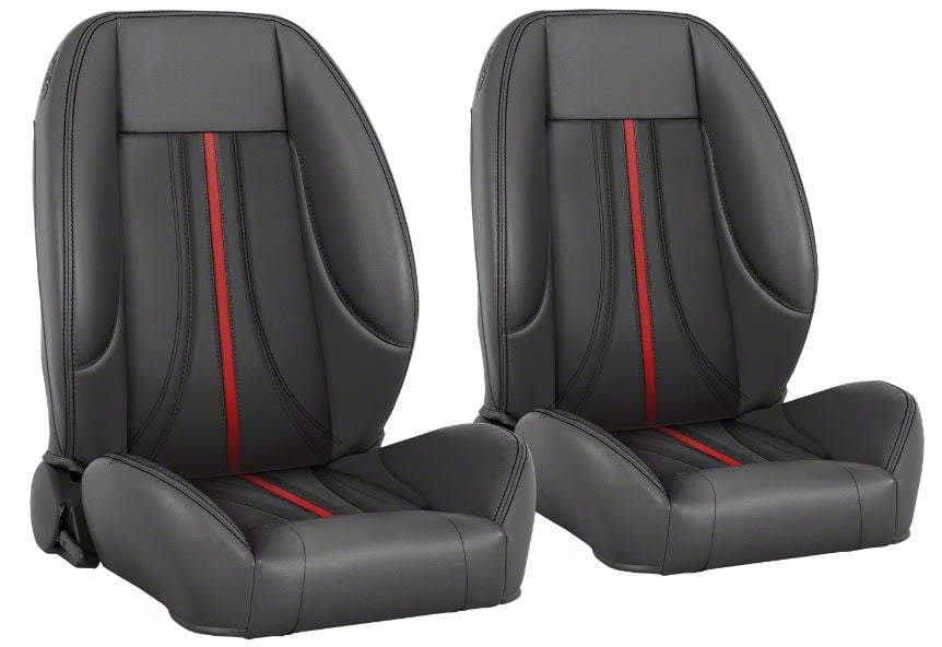 Ecklers Pro-Series Sport-AR2 Low Back Seats; Charcoal Black Verona ...