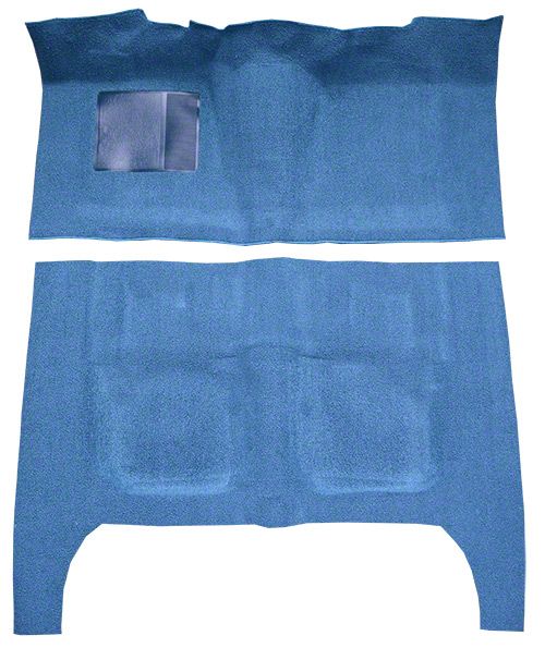 Ecklers Complete Loop Molded Carpet; Blue (63-64 Galaxie 4-Door Hardtop ...