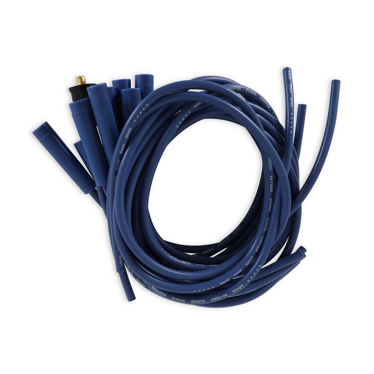 Accel Ecklers Super Stock Spark Plug Wire Set; 8mm; Blue 4038B (67-74 ...