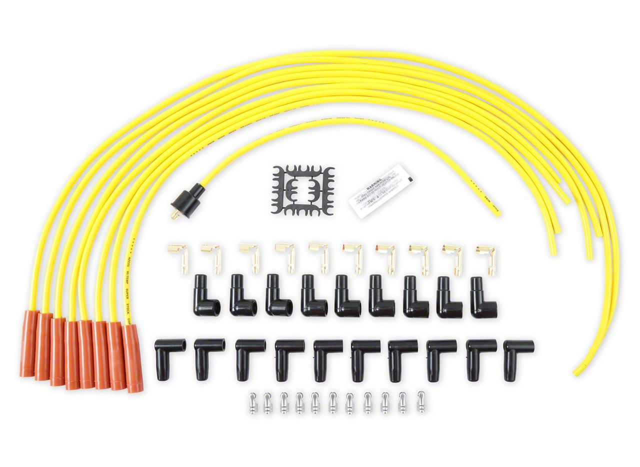 Accel Ecklers Super Stock Spark Plug Wire Set; 8mm; Yellow 4038 (67-72 ...