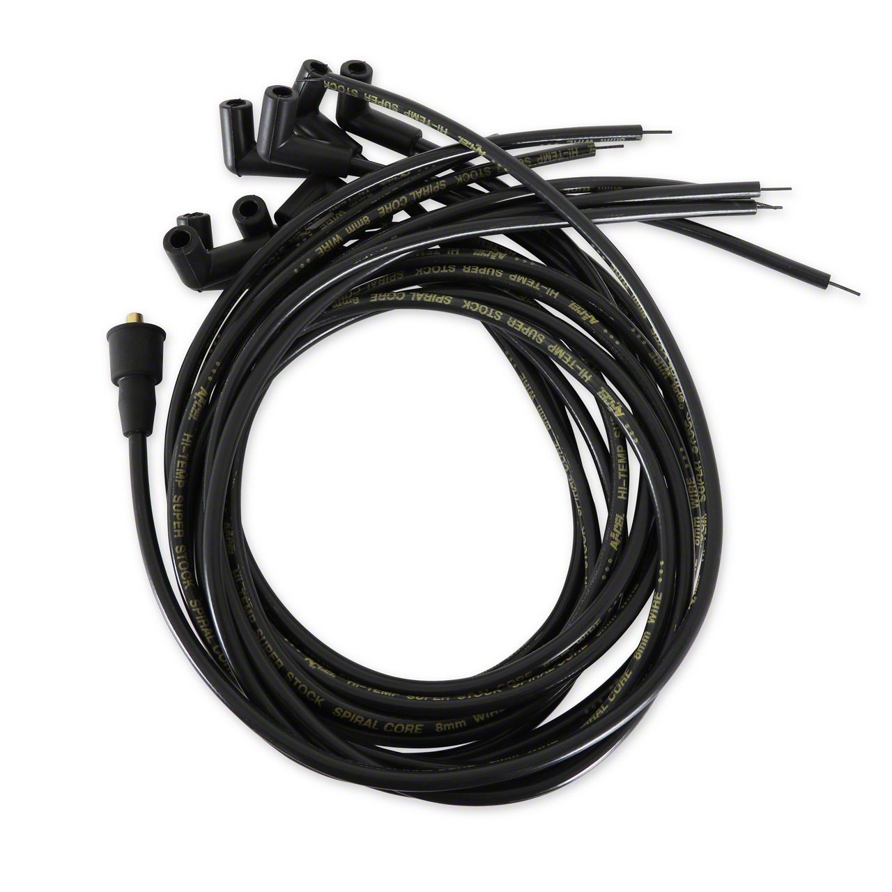 Accel Ecklers Super Stock Spark Plug Wire Set; 8mm; Black 5041K (68-91 ...