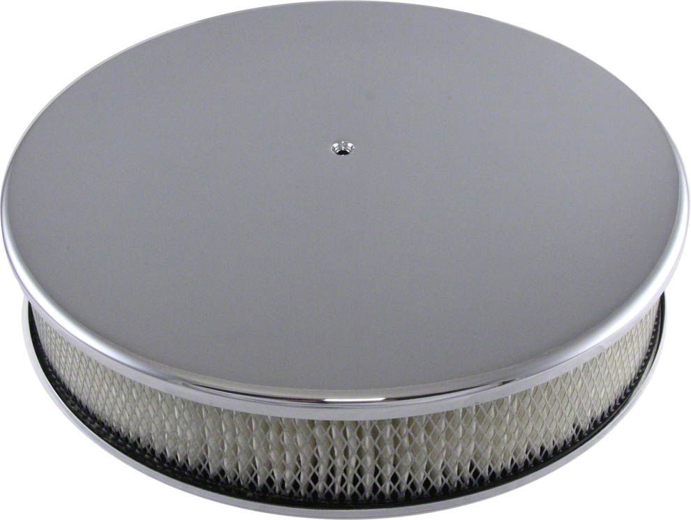 Ecklers Air Cleaner,Smooth Chrome, 14X3
