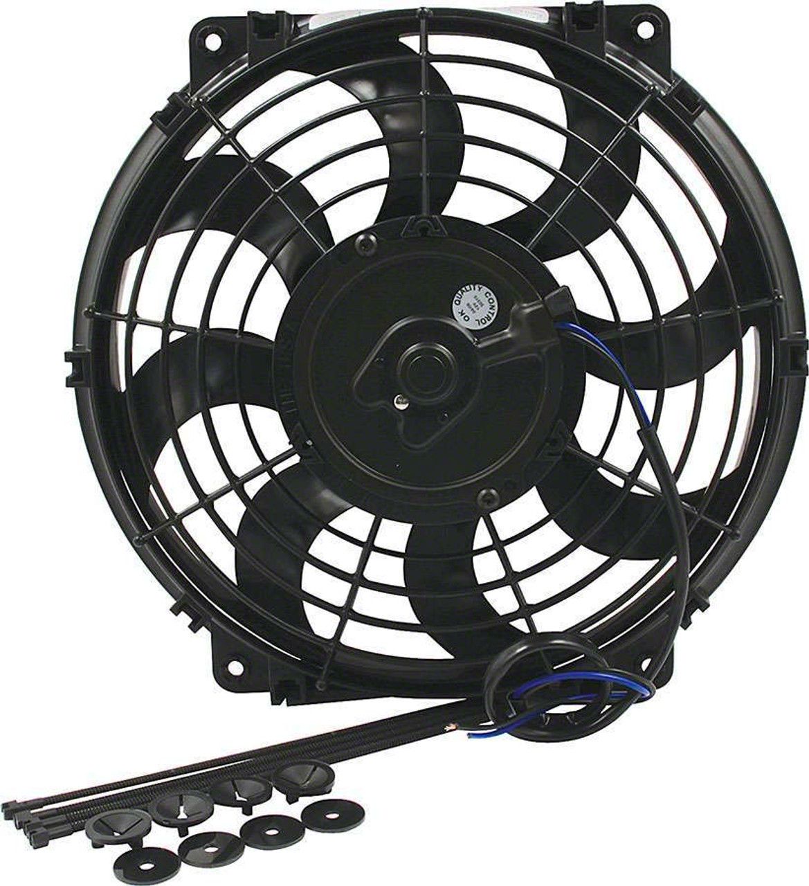 Allstar Performance Ecklers Electric Fan with 11-Inch Curved Blade ...